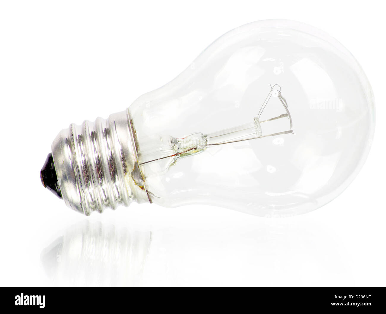 Light bulb isolated on white Stock Photo - Alamy