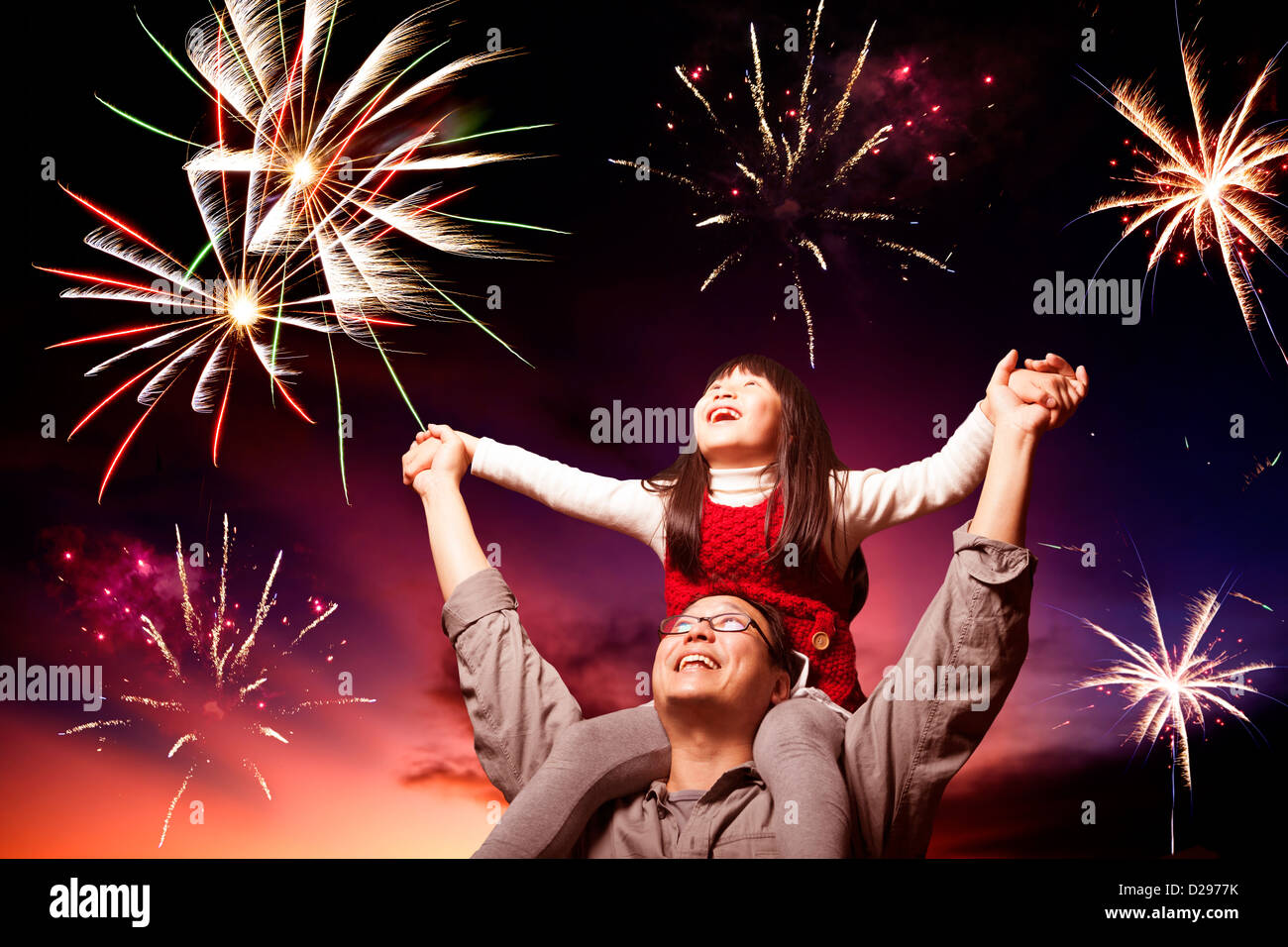 Father child star sky hi-res stock photography and images - Alamy
