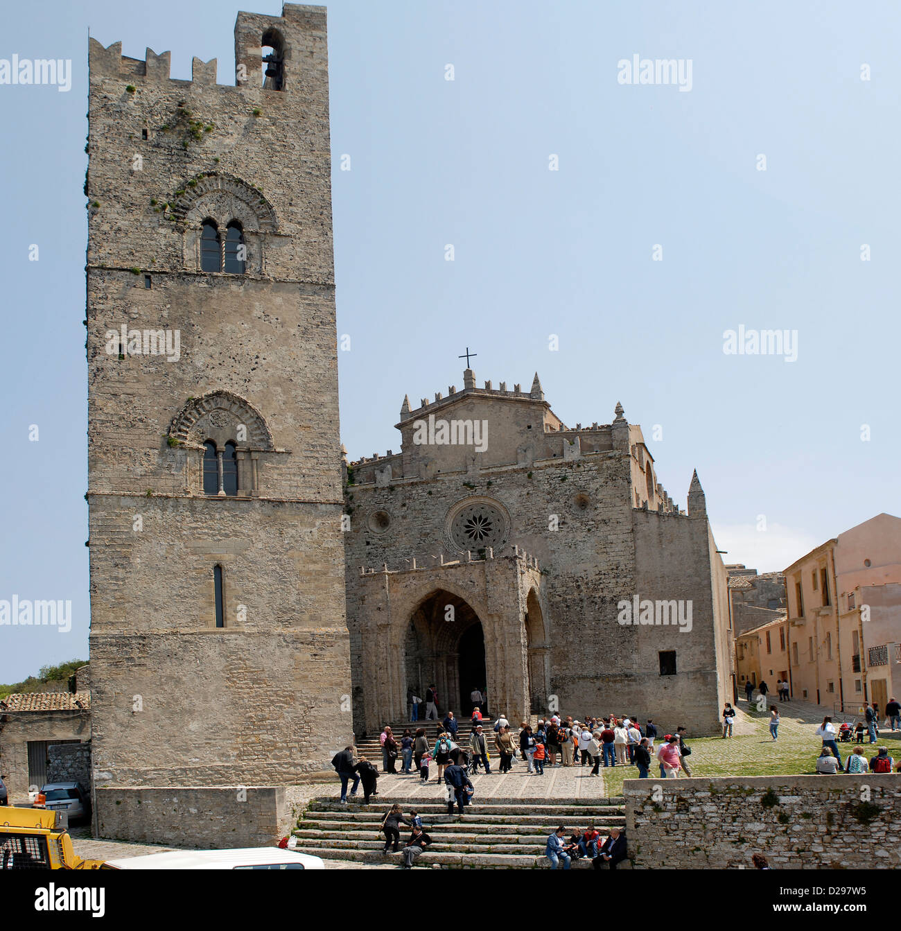 Chiesa Matrice Erice Italy Sicily Stock Photo - Alamy