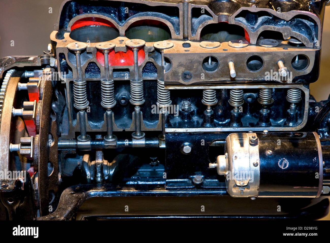 Old Ford engine Stock Photo - Alamy