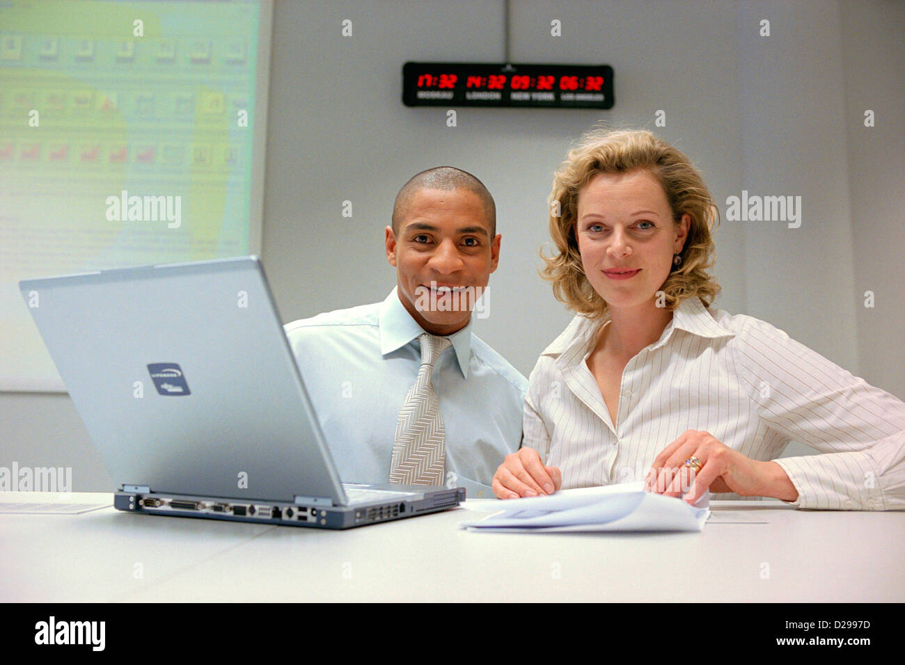 business teamwork in a computer data center Stock Photo - Alamy