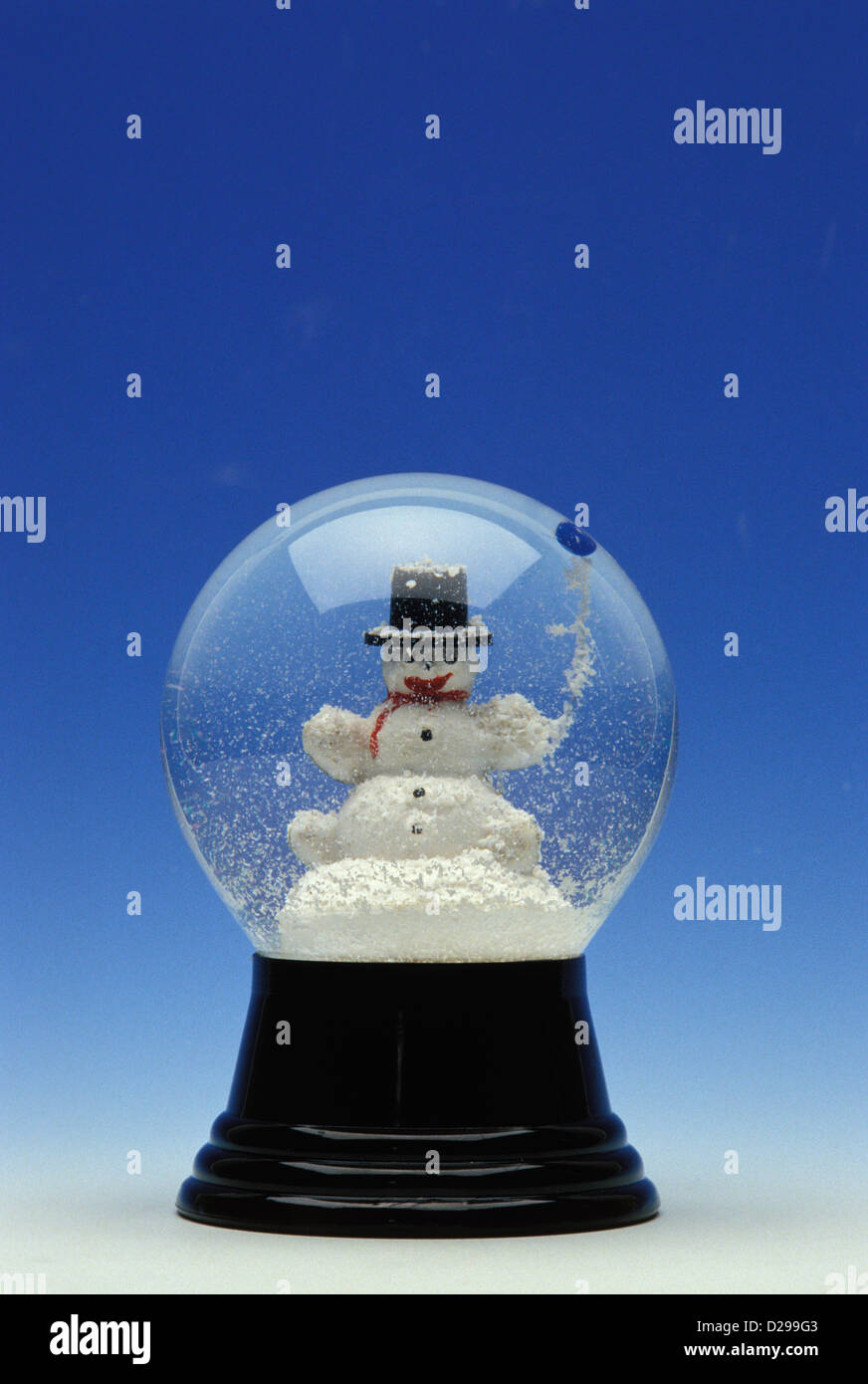 Snow Globe With Snowman Stock Photo - Alamy