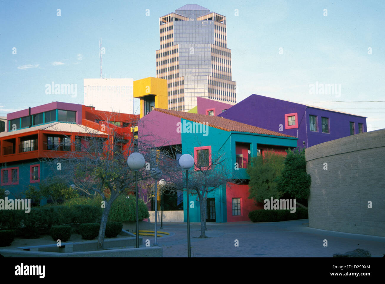 Arizona, Tucson. Colorful Downtown Buildings Stock Photo - Alamy