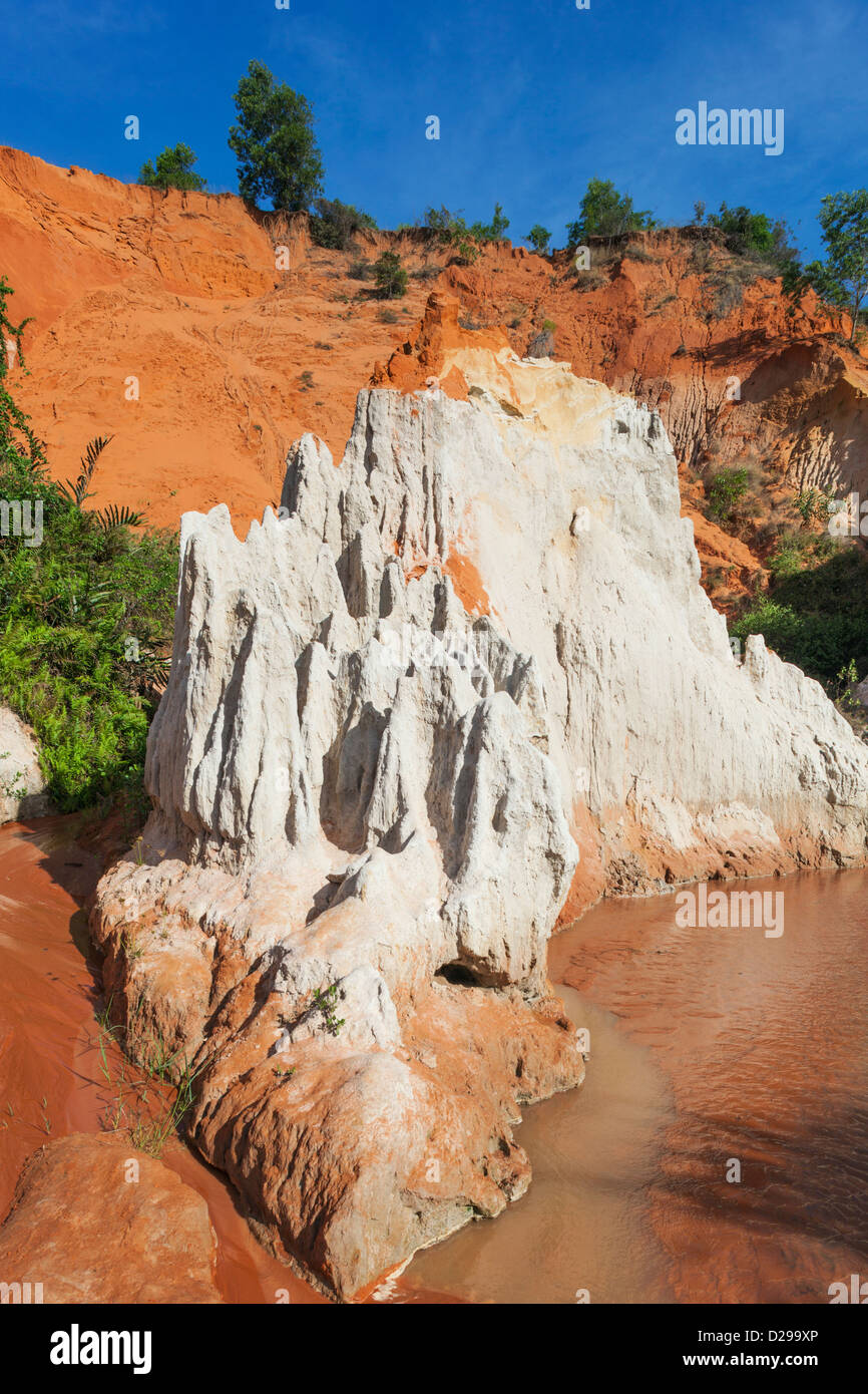 Vietnam, Mui Ne, Red Canyon and The Fairy Spring (Suoi Tien Stock Photo ...