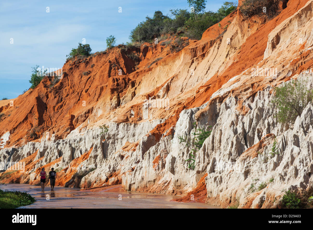 Vietnam, Mui Ne, Red Canyon and The Fairy Spring (Suoi Tien Stock Photo ...