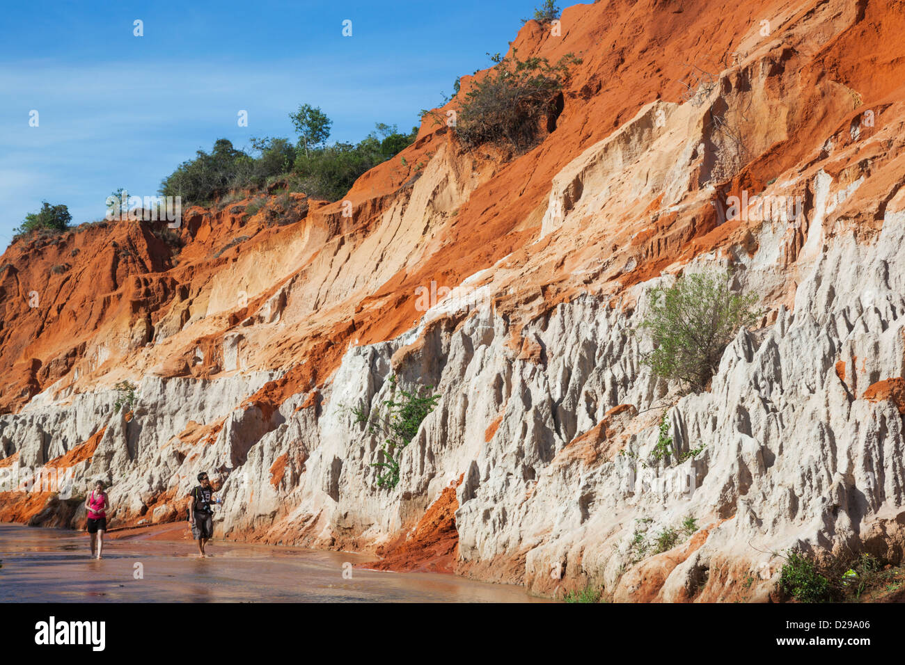 Vietnam, Mui Ne, Red Canyon and The Fairy Spring (Suoi Tien Stock Photo ...