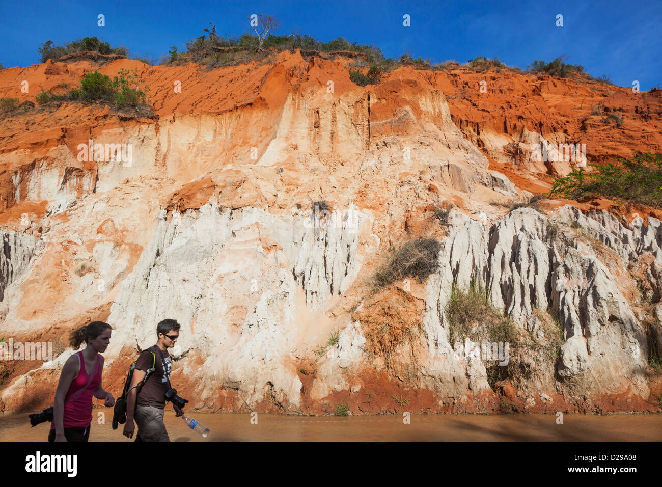 Vietnam, Mui Ne, Red Canyon and The Fairy Spring (Suoi Tien Stock Photo ...