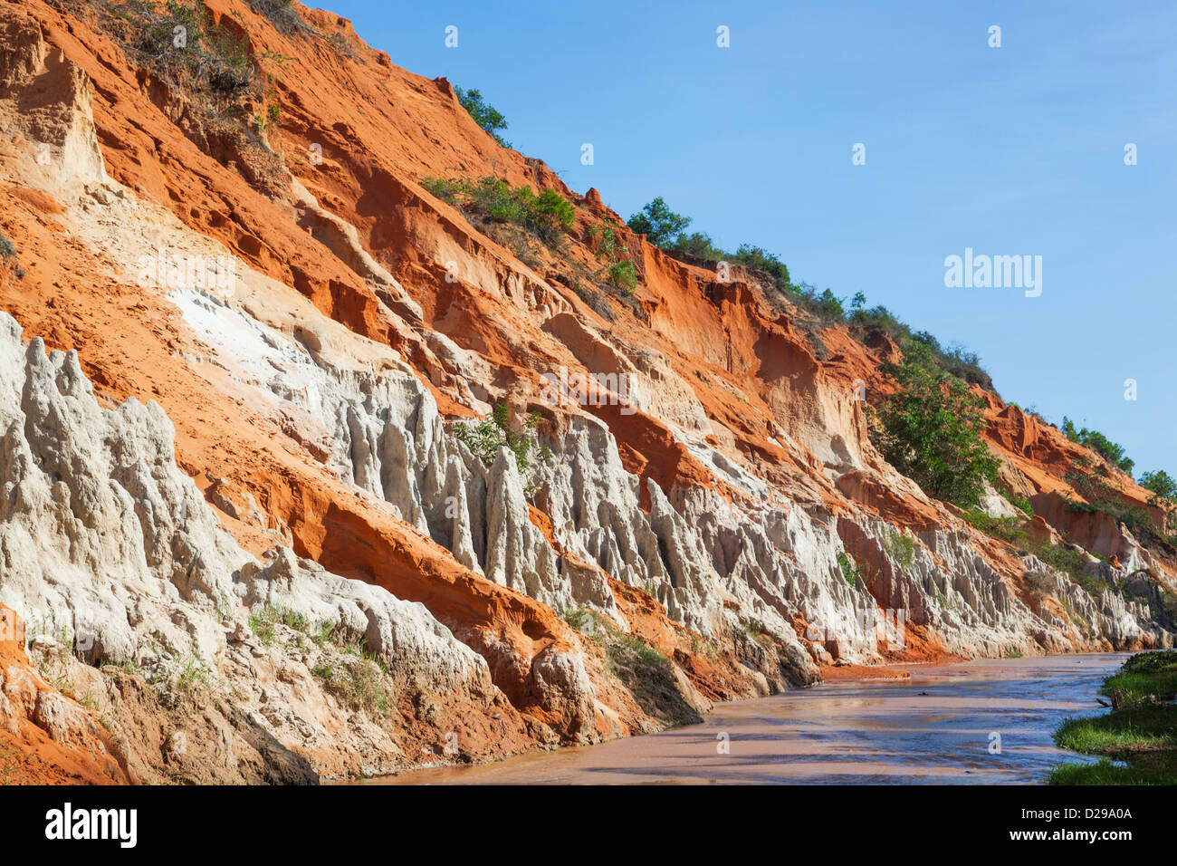 Vietnam, Mui Ne, Red Canyon and The Fairy Spring (Suoi Tien Stock Photo ...
