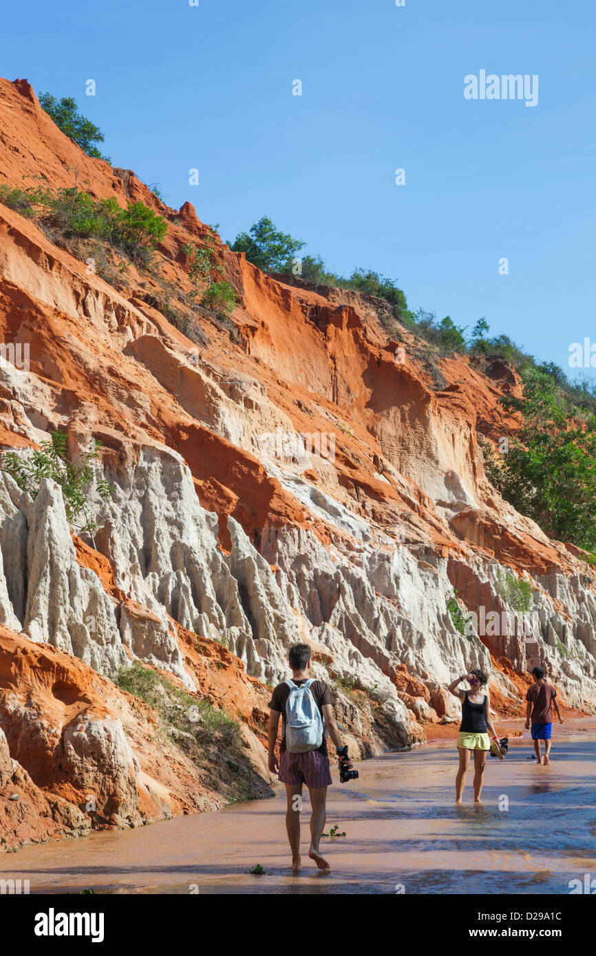 Vietnam, Mui Ne, Red Canyon and The Fairy Spring (Suoi Tien Stock Photo ...