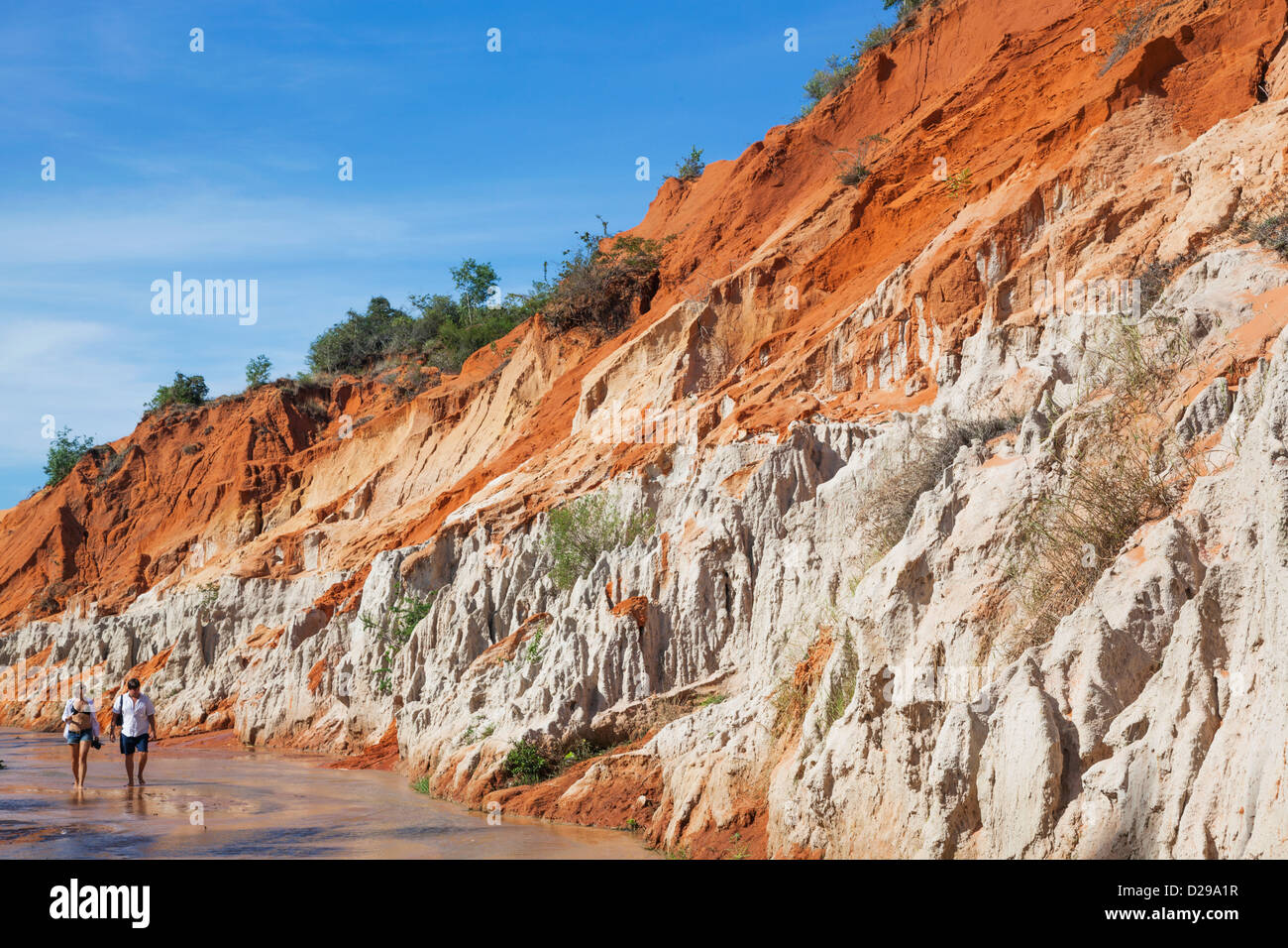 Vietnam, Mui Ne, Red Canyon and The Fairy Spring (Suoi Tien Stock Photo ...