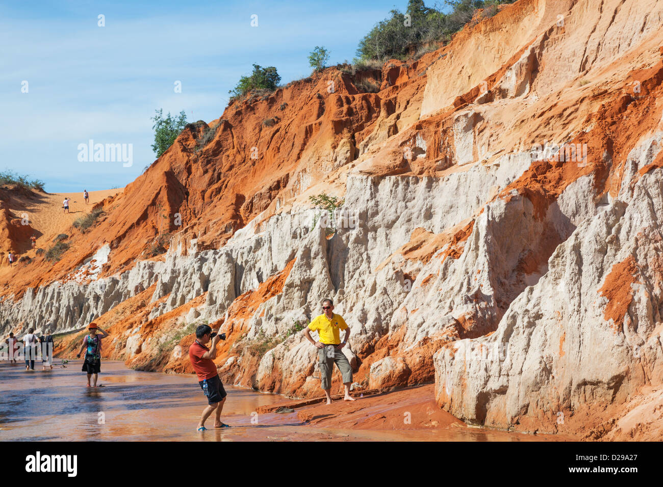 Vietnam, Mui Ne, Red Canyon and The Fairy Spring (Suoi Tien Stock Photo ...