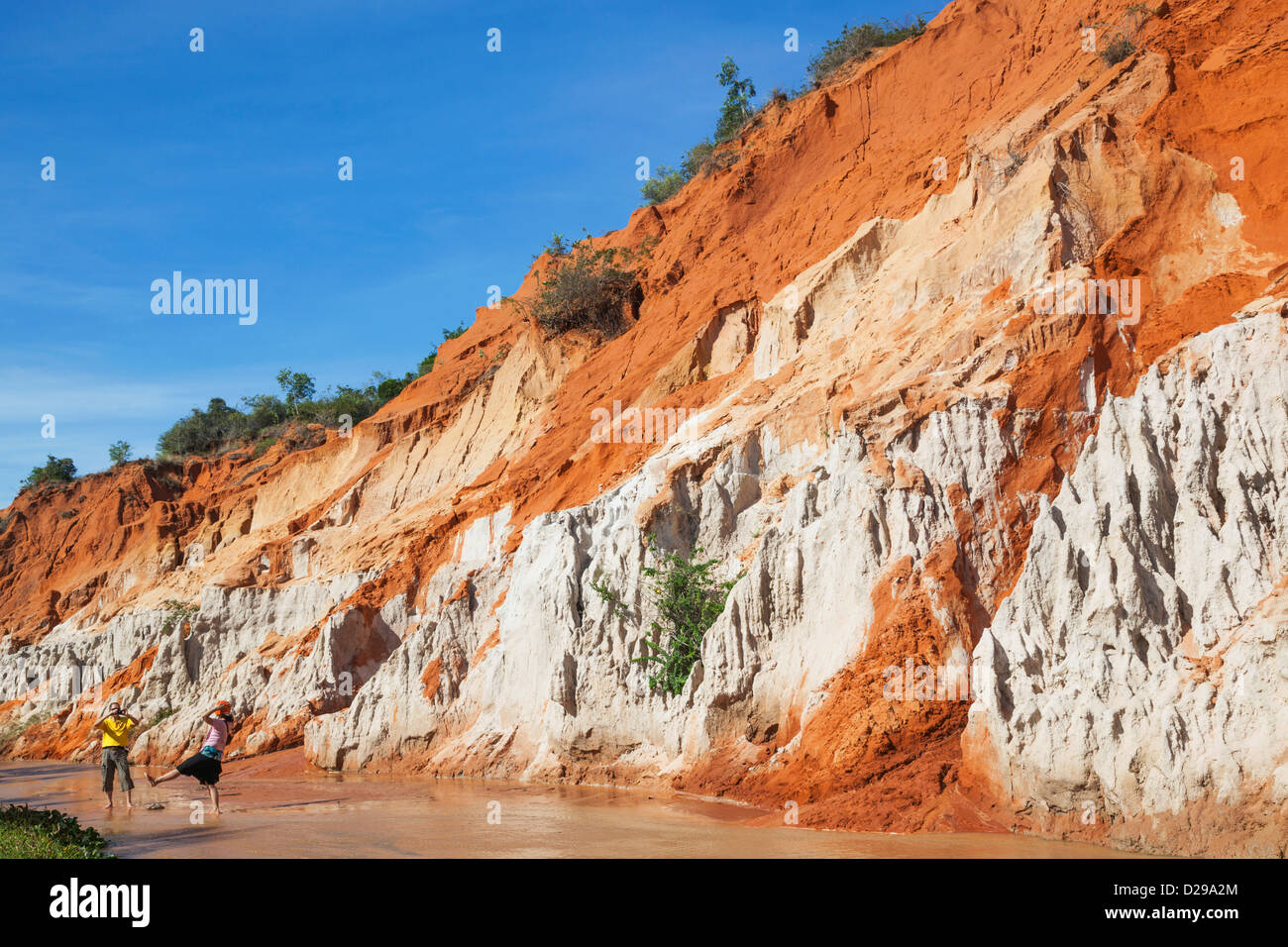 Vietnam, Mui Ne, Red Canyon and The Fairy Spring (Suoi Tien Stock Photo ...