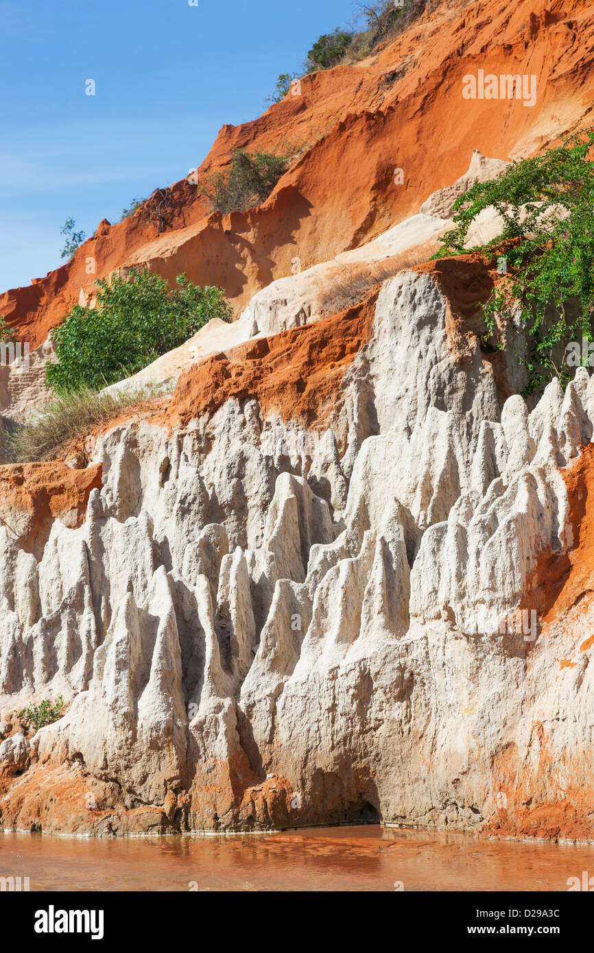 Vietnam, Mui Ne, Red Canyon and The Fairy Spring (Suoi Tien Stock Photo ...