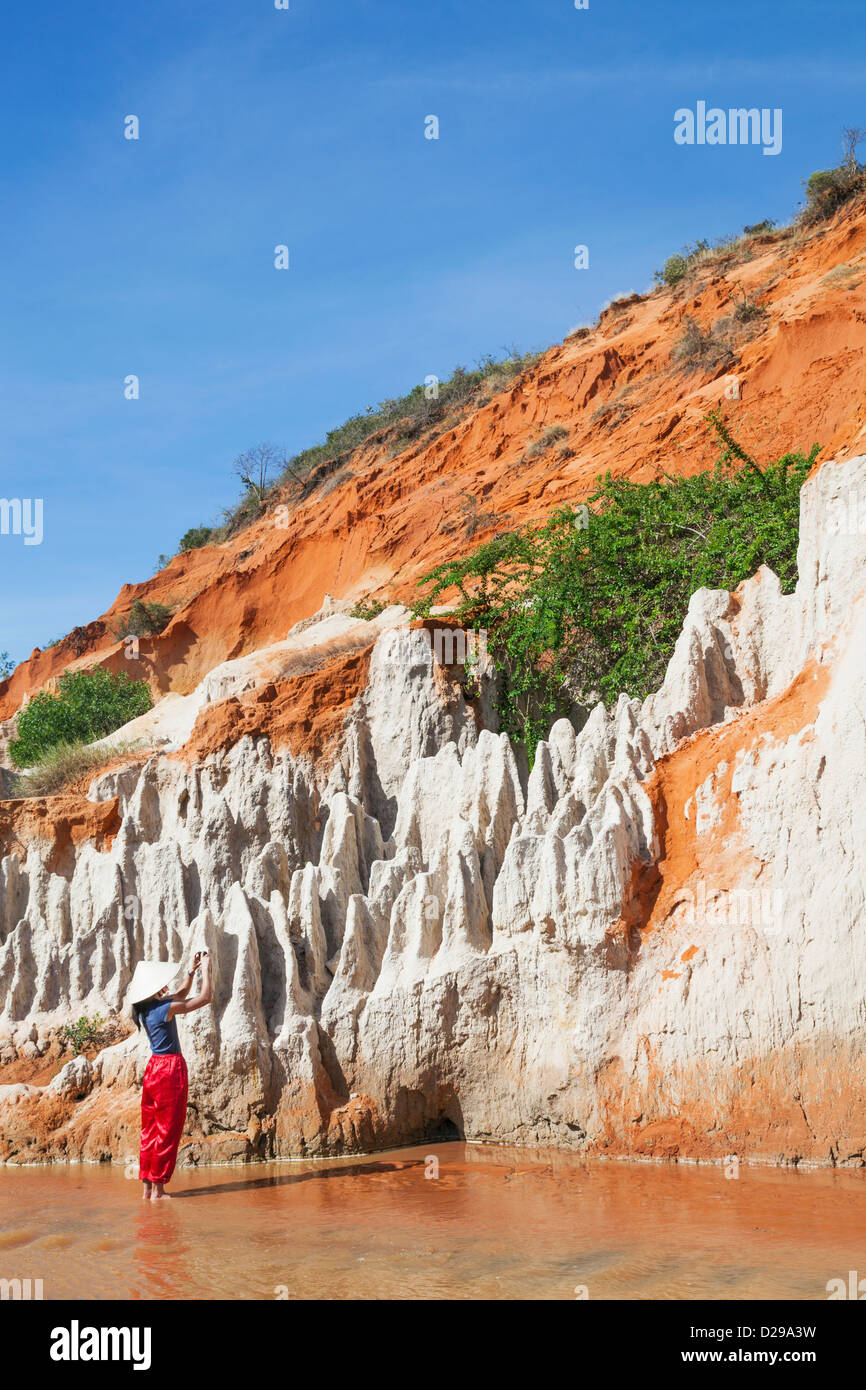 Vietnam, Mui Ne, Red Canyon and The Fairy Spring (Suoi Tien Stock Photo ...