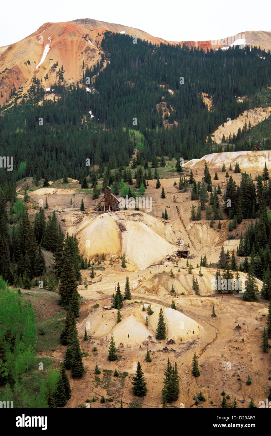 Colorado. Durango. Abandoned Silver Mine Overview Stock Photo - Alamy
