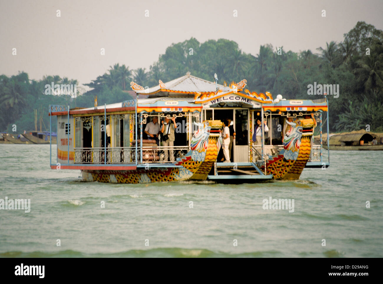Vietnam. Hue. Perfume River. Tour Boat Stock Photo - Alamy