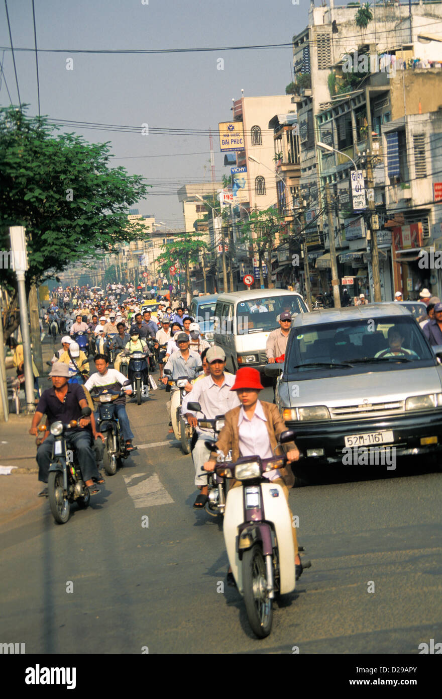 Vietnam. Saigon. Traffic Stock Photo - Alamy