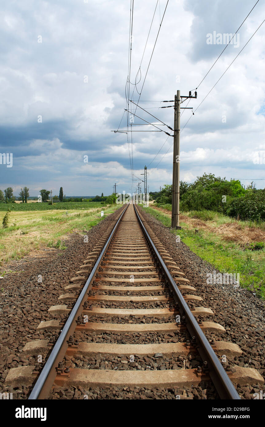 Straight railway hi-res stock photography and images - Alamy