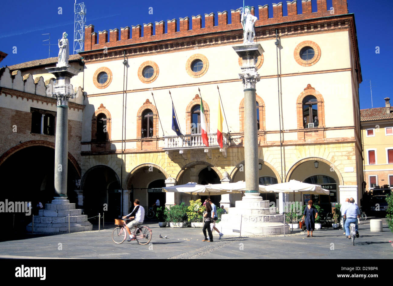 Italy. Ravenna. Piazza Del Popolo Stock Photo - Alamy