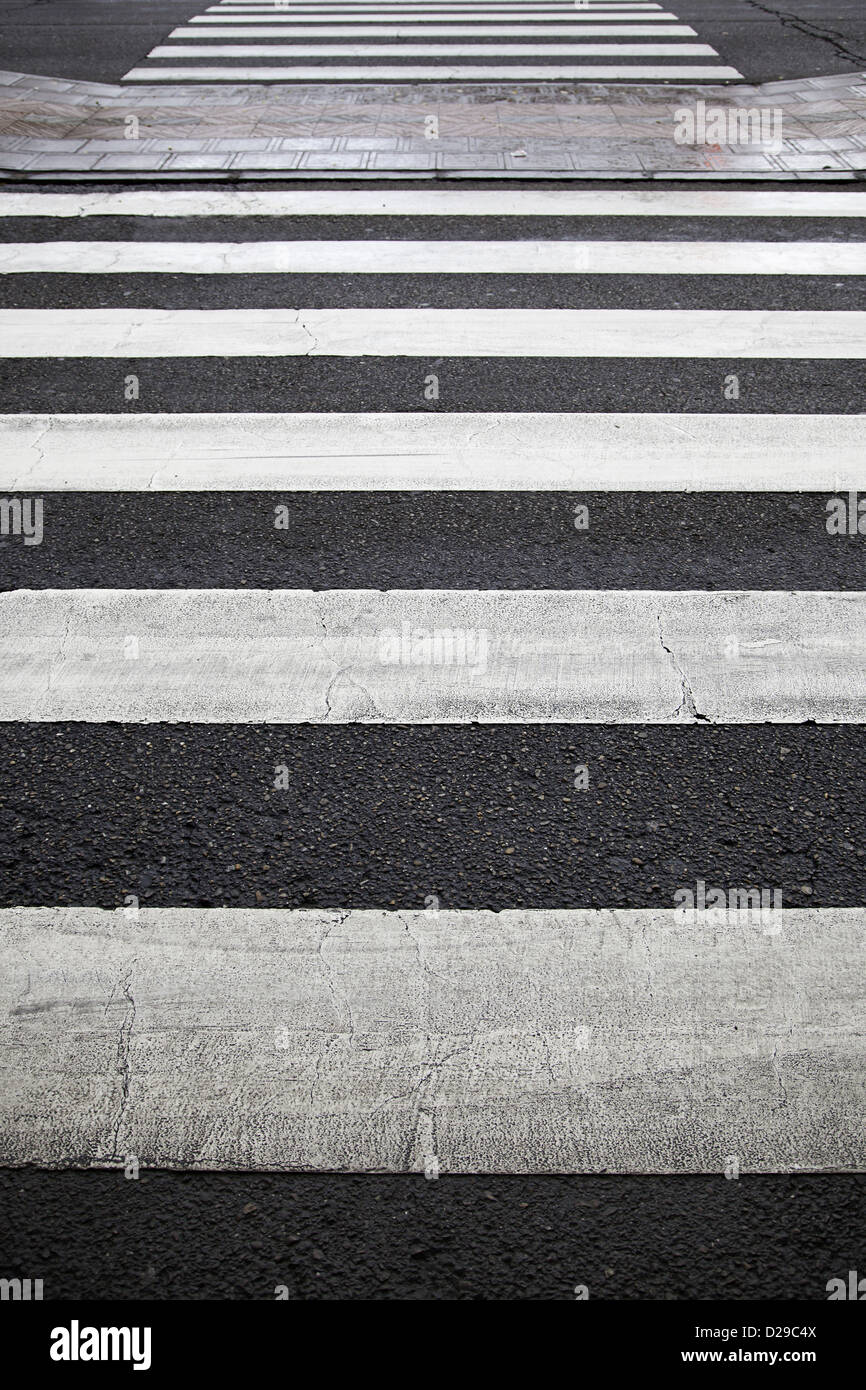 Pedestrian crossing in the city, urban detail, road safety Stock Photo ...