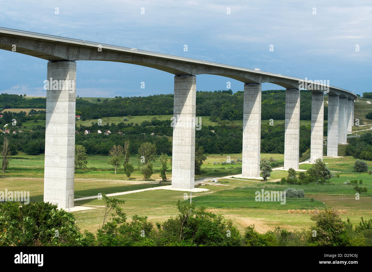 Viaduct is leads beneath the valley,Hungary Stock Photo - Alamy