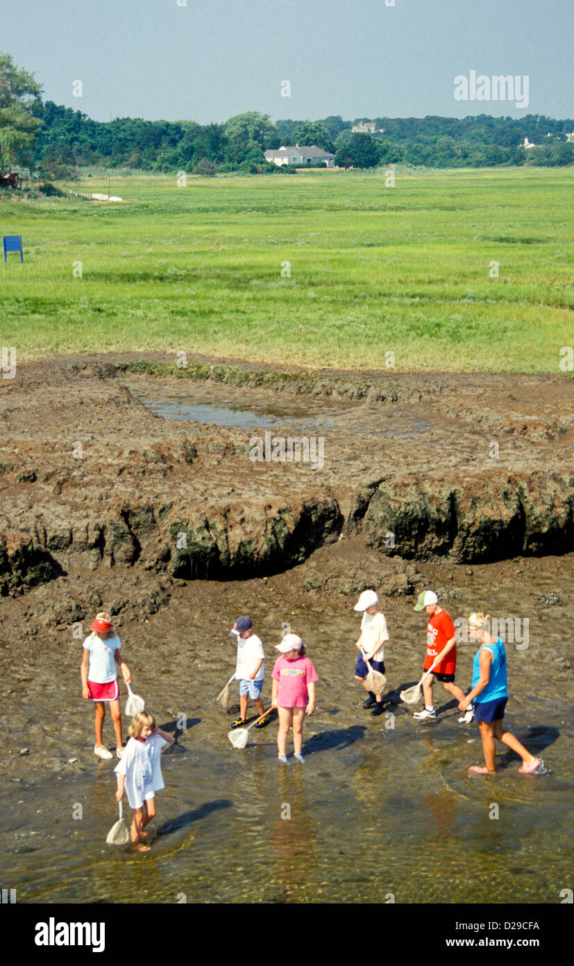 Massachusetts cape cod sandwich children on field hi-res stock ...