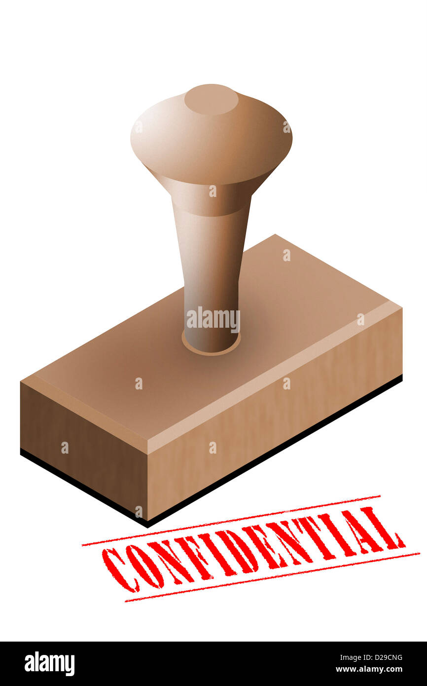 Confidential office rubber stamp Stock Photo - Alamy