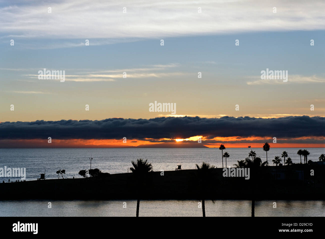 Sunset sky palms clouds hi-res stock photography and images - Alamy