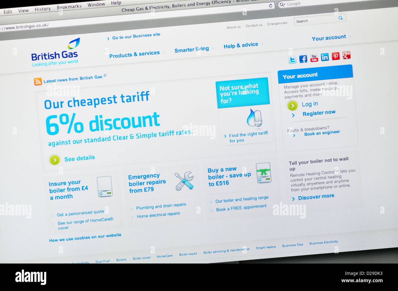 British_gas hi-res stock photography and images - Alamy