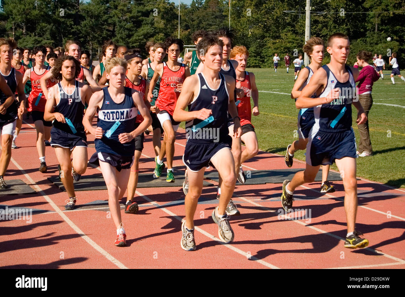 Teen boy running track hi-res stock photography and images - Alamy