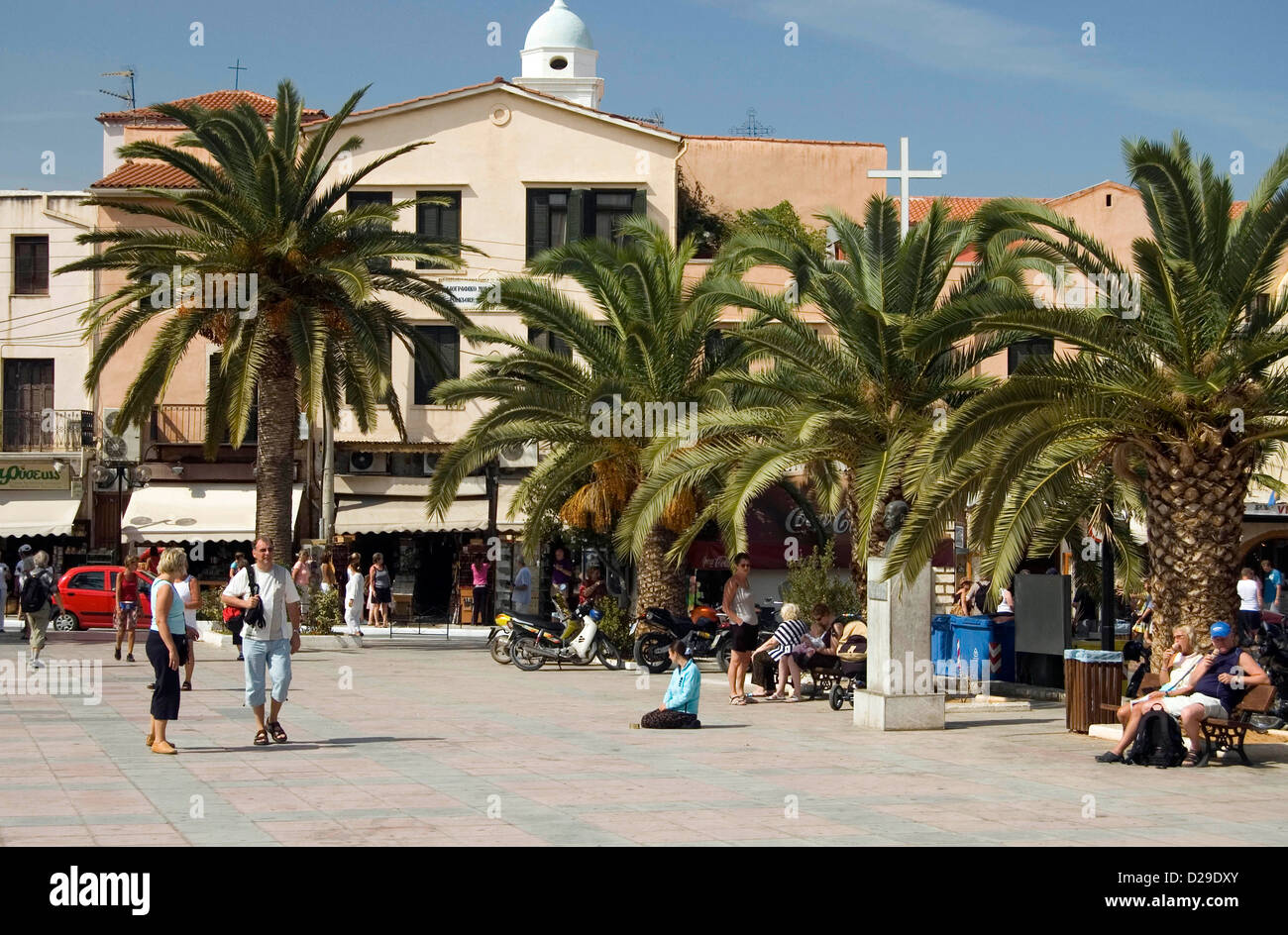 Greece, Crete, Chania, Plaza Stock Photo - Alamy