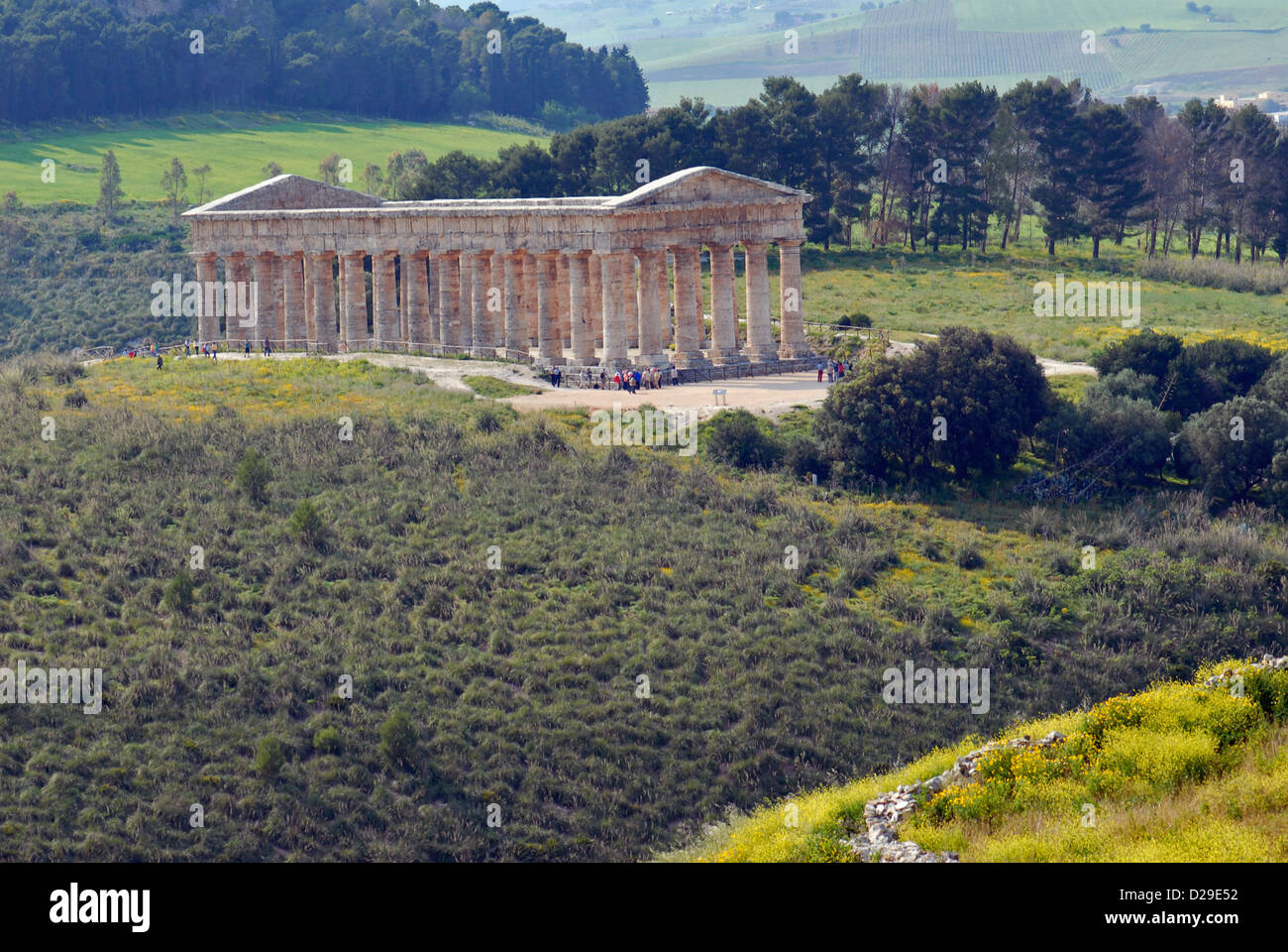 Greek temple, Segeste Italy Sicily Stock Photo - Alamy