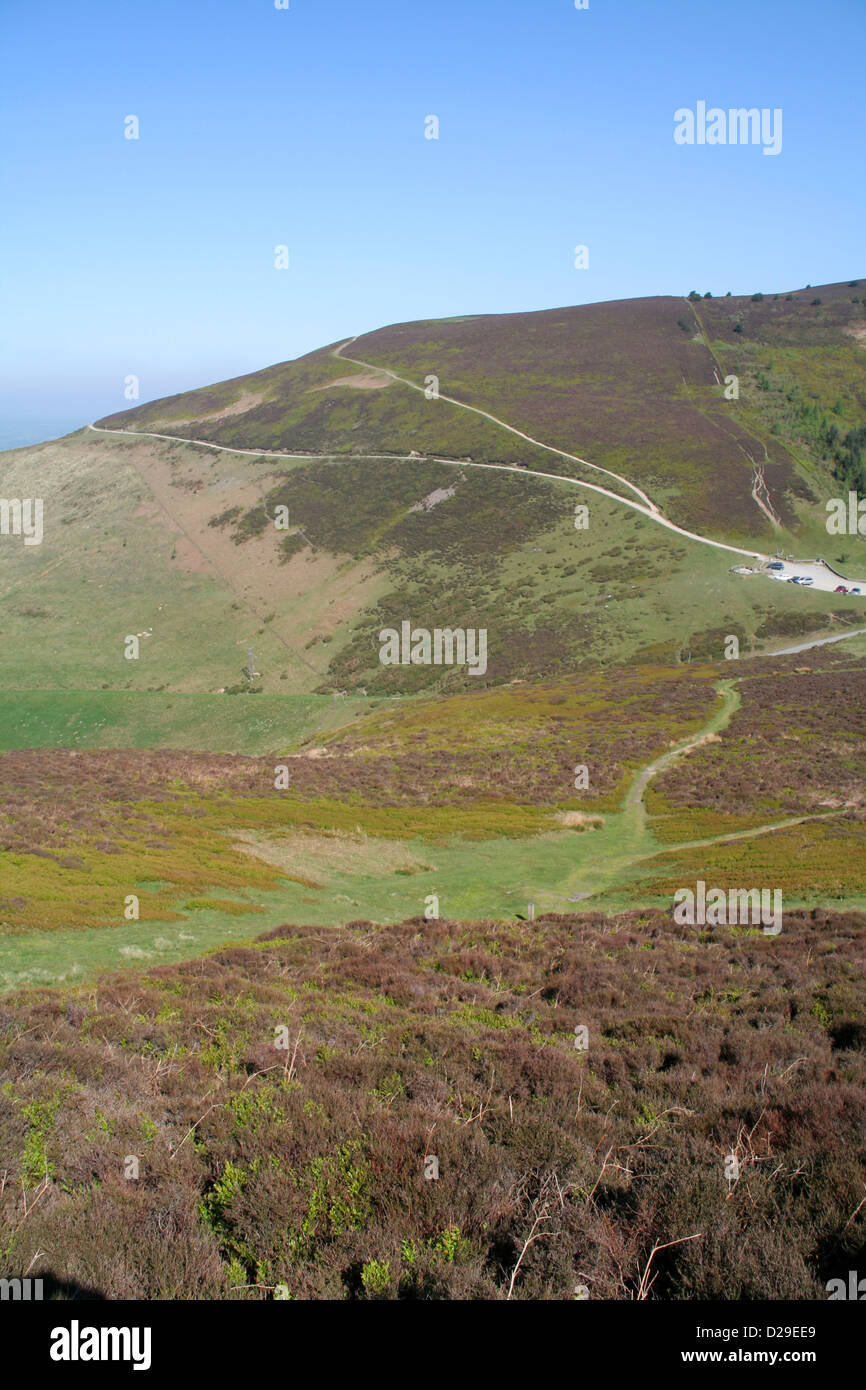 Moel Famau Offa's Dyke Path from Foel Fenlli Clwydian Range ...