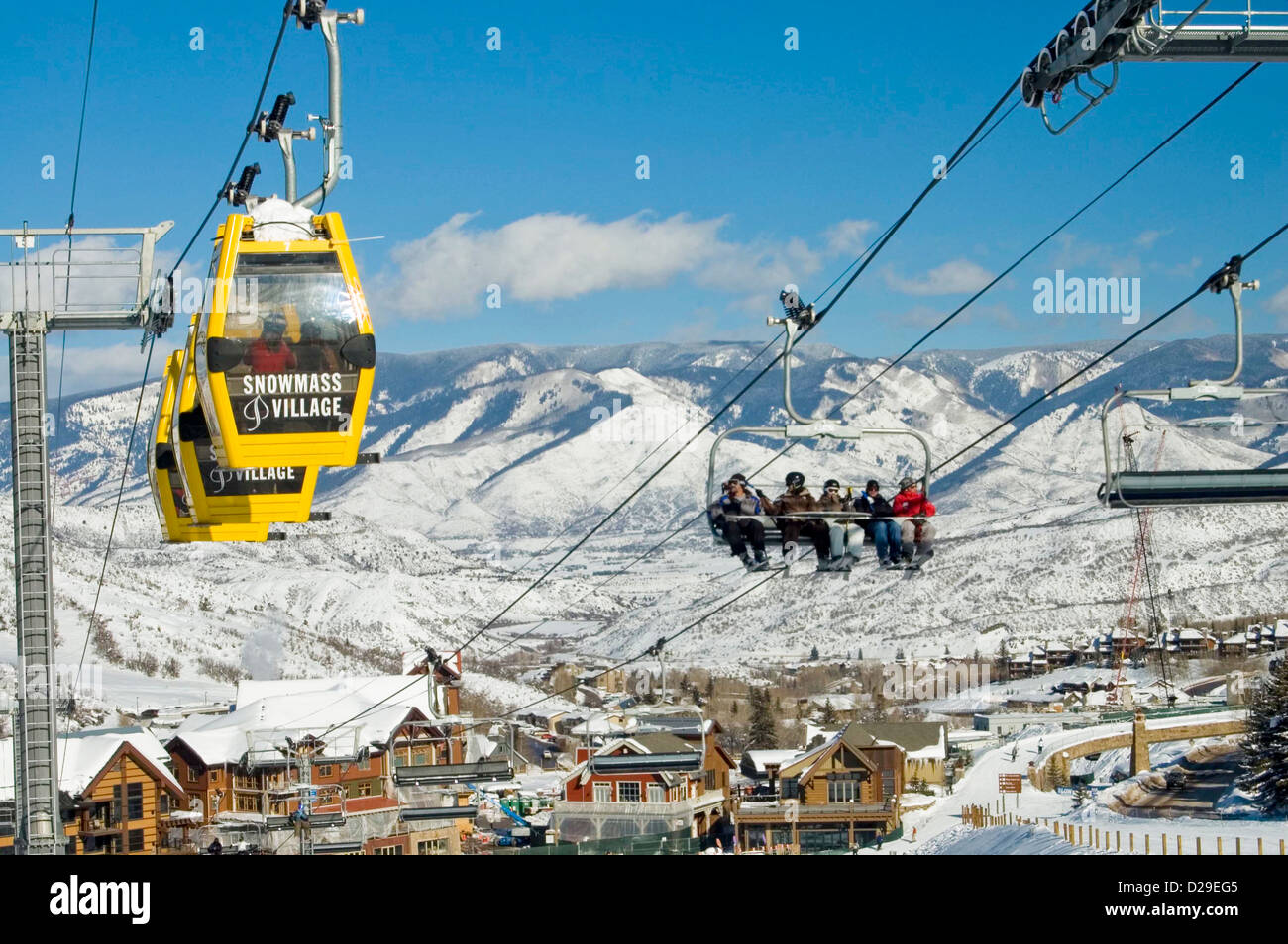Snowmass Colorado Ski Resort Stock Photos & Snowmass Colorado Ski ...