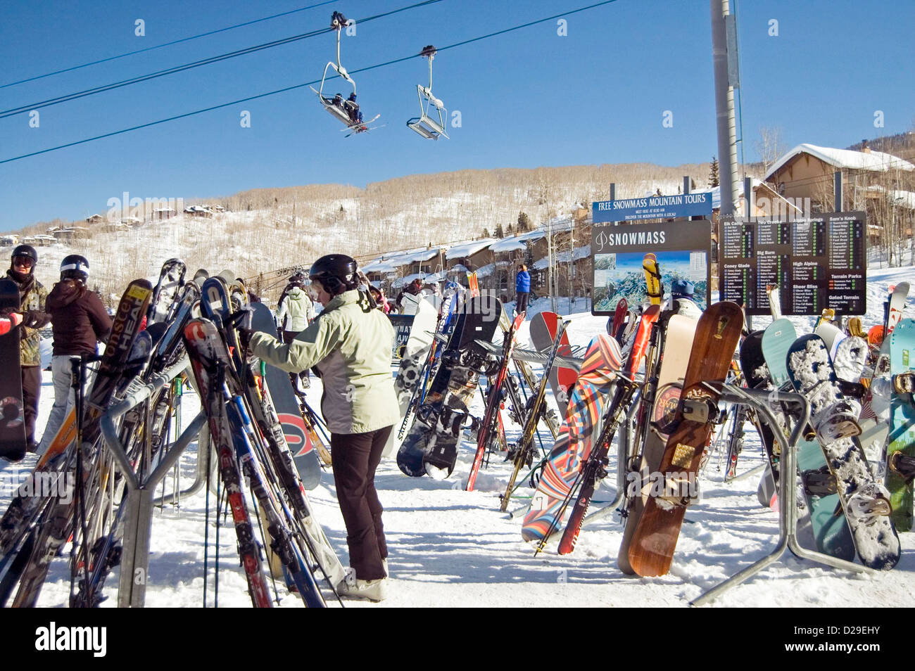 Snowmass colorado ski resort hi-res stock photography and images - Alamy