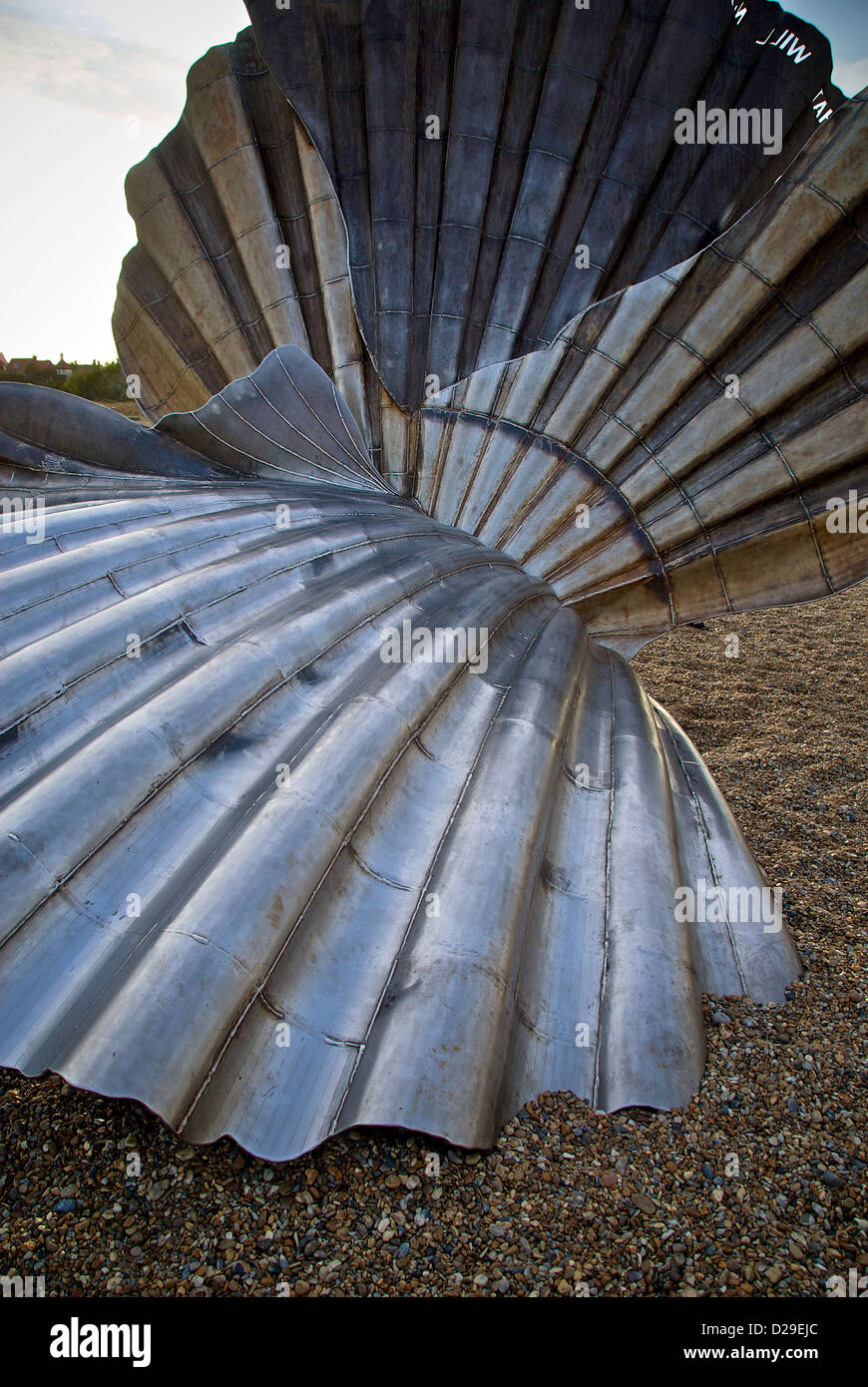 Aldeburgh Suffolk UK Beach Shell Sculpture Stock Photo - Alamy
