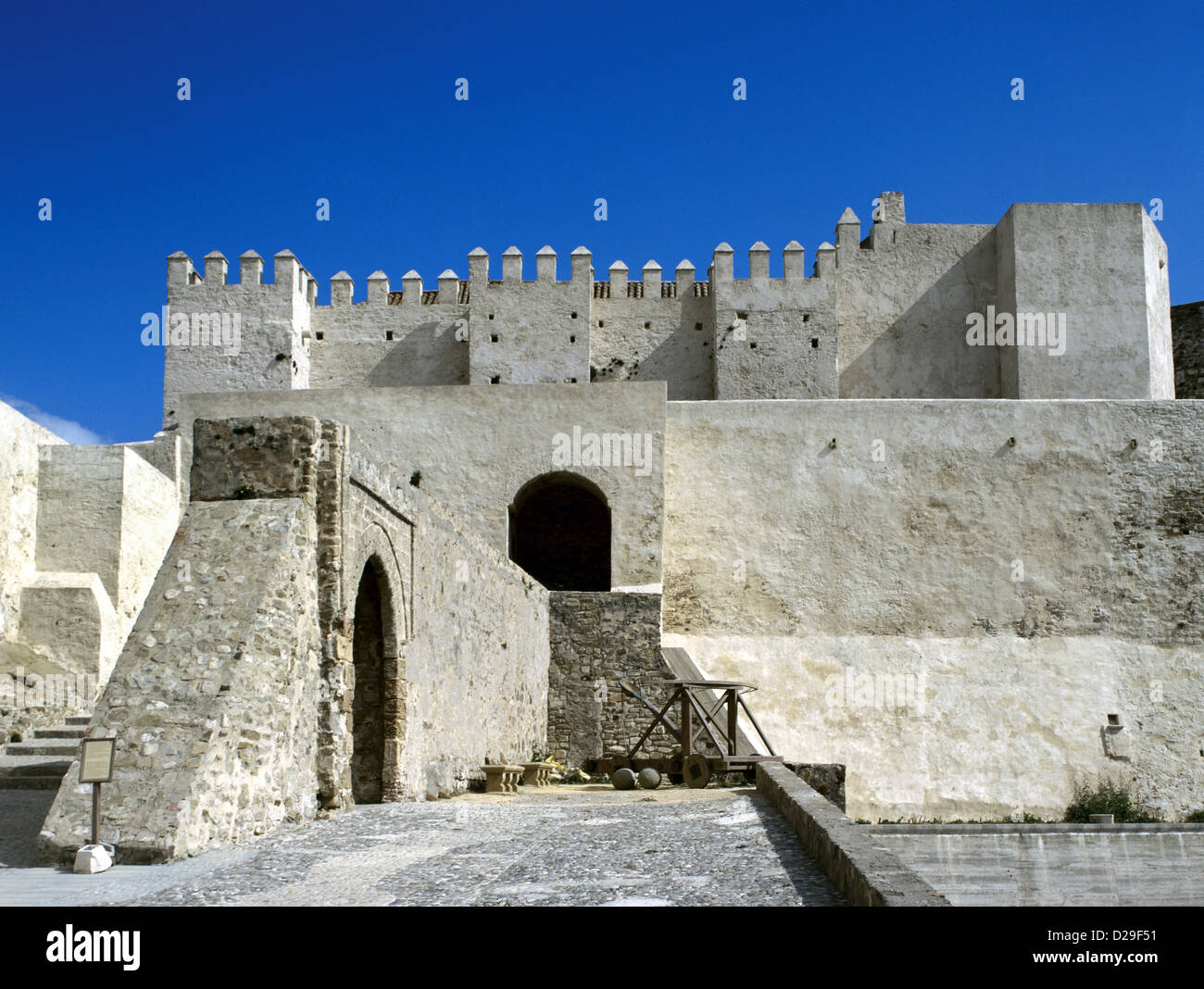 Spain. Andalusia. Tarifa. Castle of Guzman the Good or Tarifa Castle ...