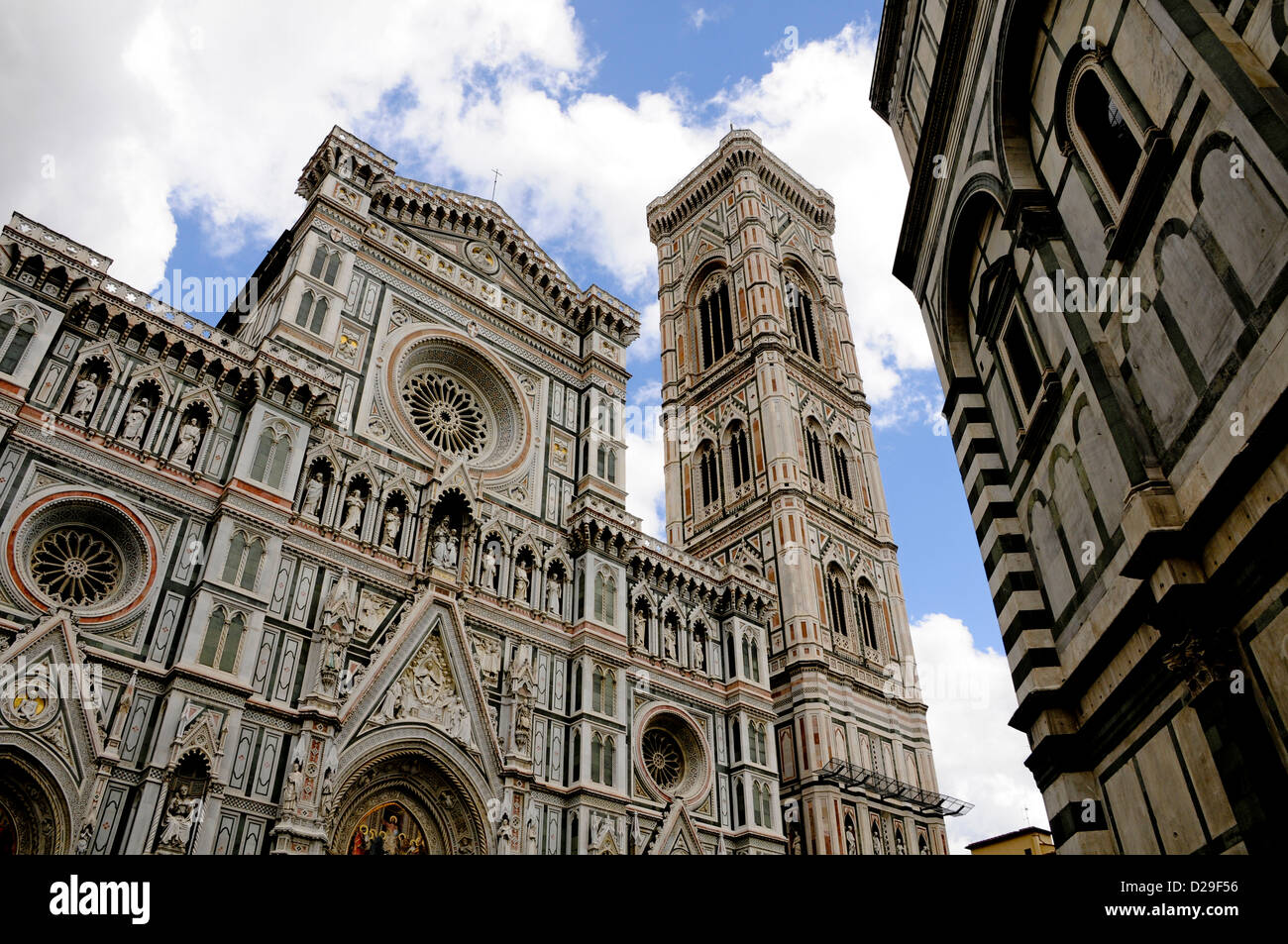 Duomo And Baptistry, Florence, Italy Stock Photo - Alamy