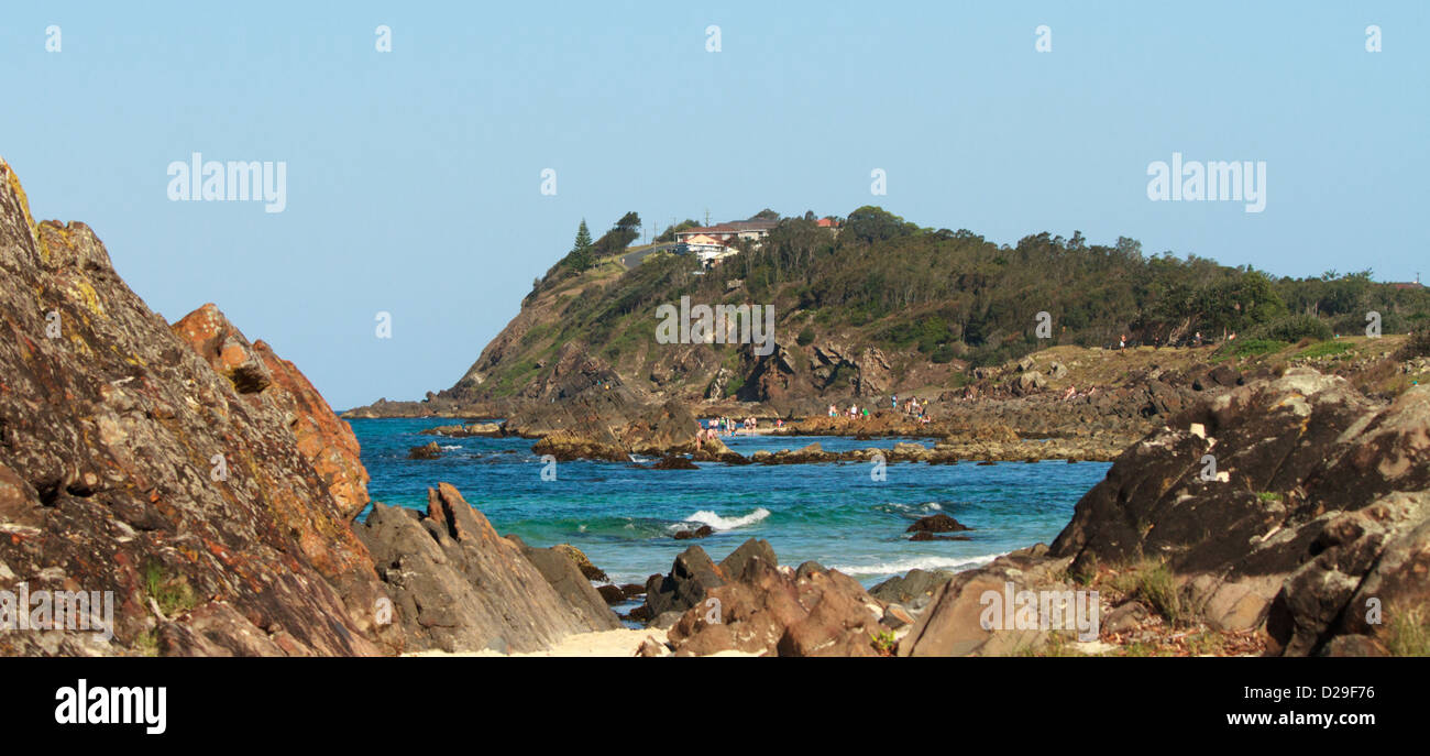 A beautiful day in Pebbly beach Stock Photo - Alamy