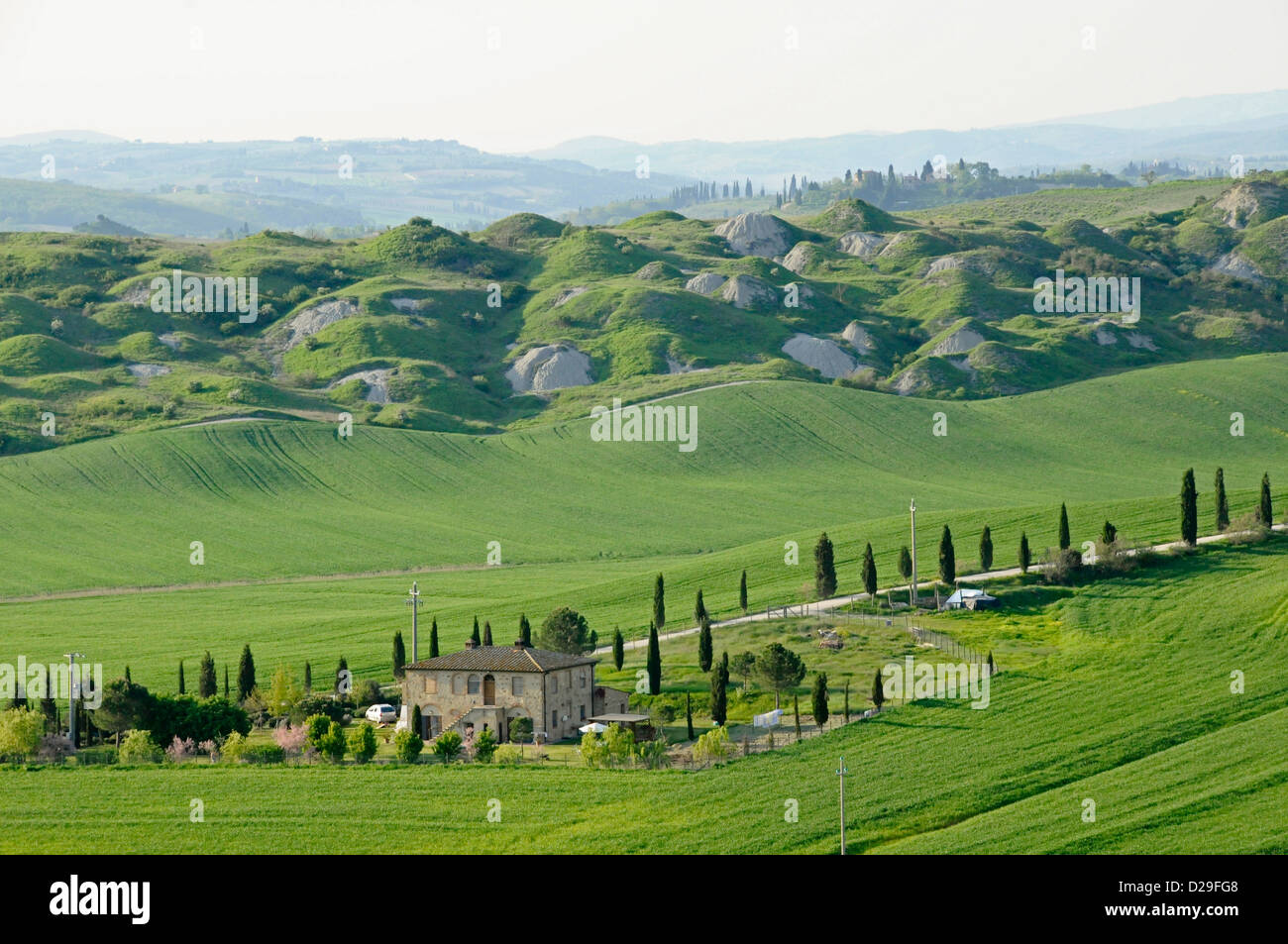 Farm In Tuscany, Italy Stock Photo - Alamy
