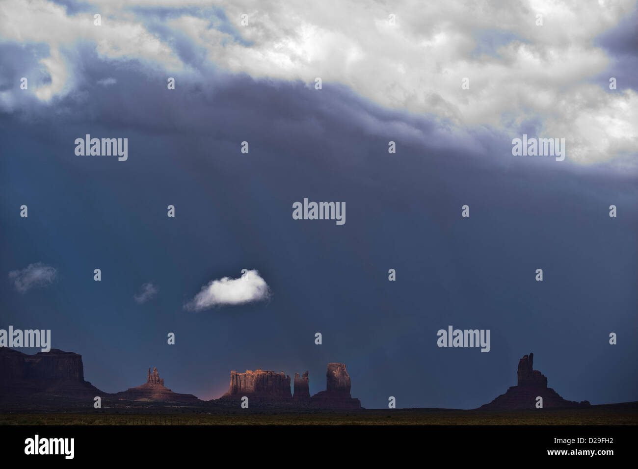 Rain in Monument Valley Stock Photo - Alamy