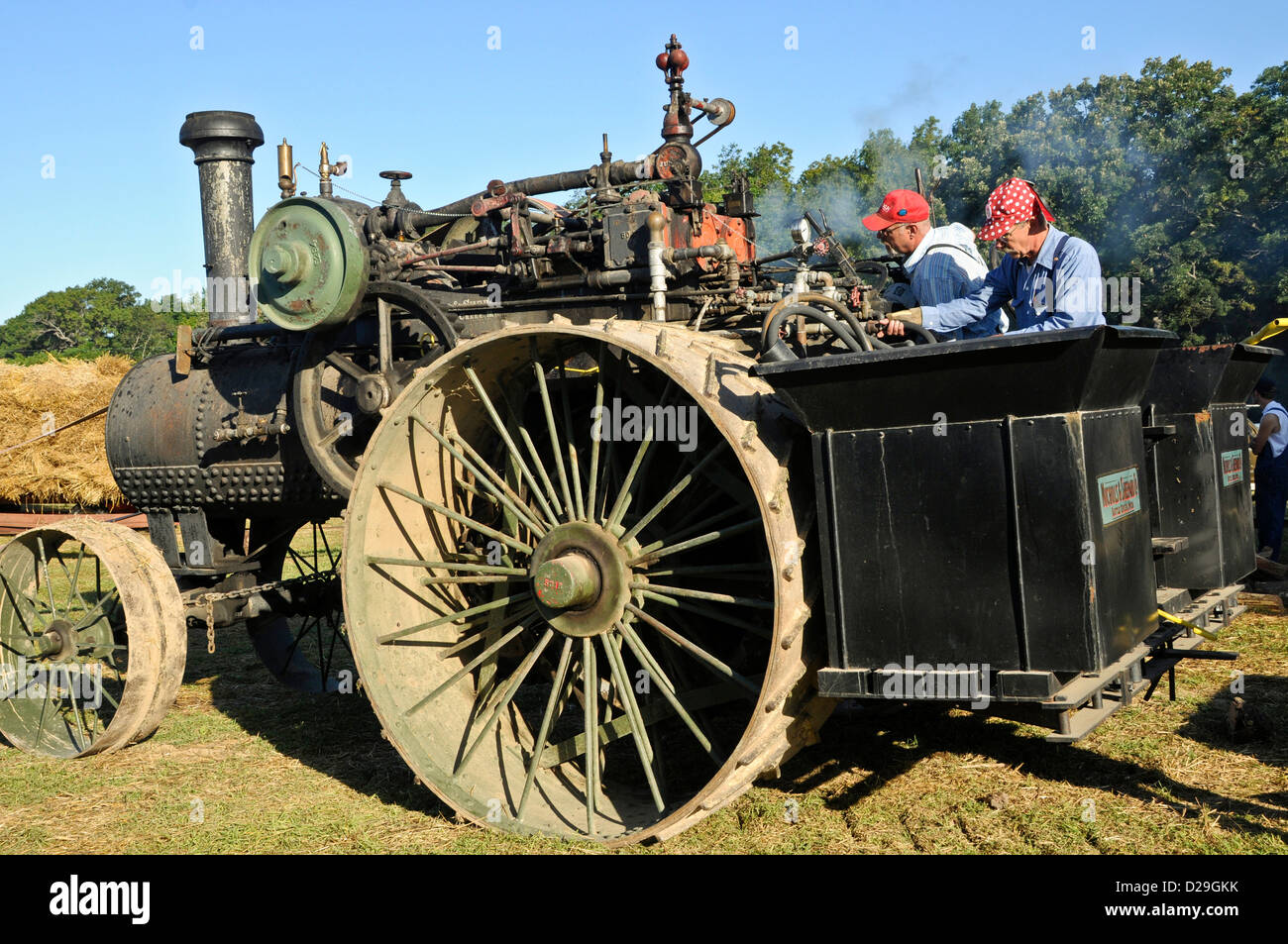 Steam engine agriculture misc landscape black and white hi-res stock ...
