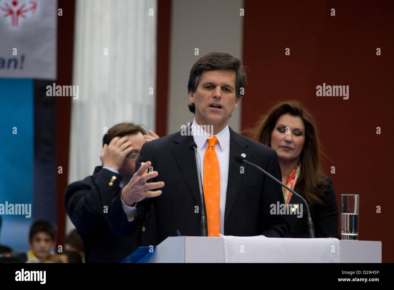 Athens, Greece, 17th Januray 2013. Dignitaries and Special Olympics ...