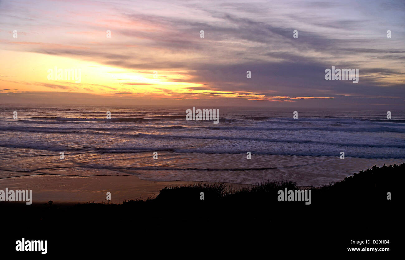 Pacific Coast Sunset Stock Photo - Alamy