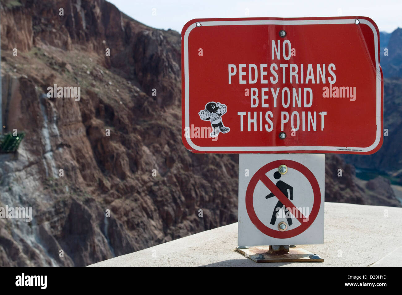 No pedestrian sign Stock Photo - Alamy