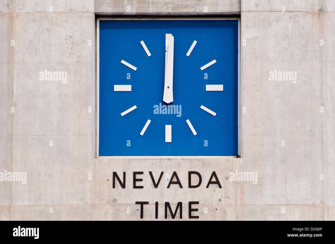Nevada time clock Stock Photo - Alamy