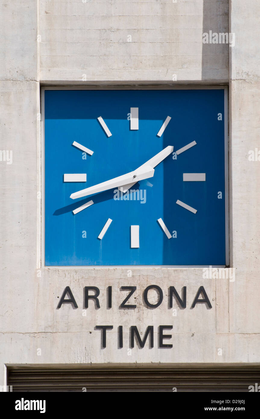 Arizona time clock Stock Photo - Alamy