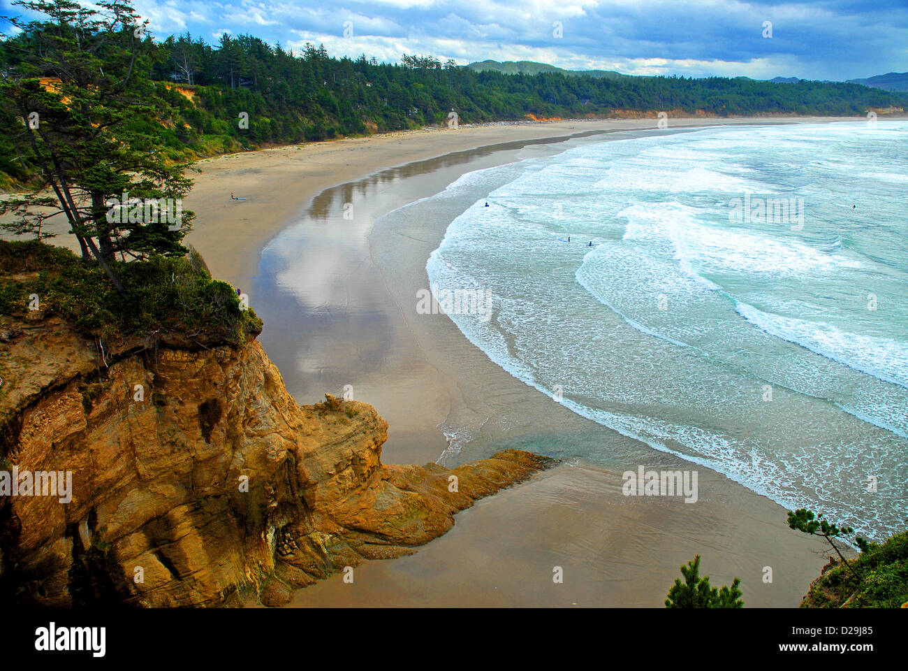 Oregon Coast, Sedimentary Rock Clif Stock Photo - Alamy