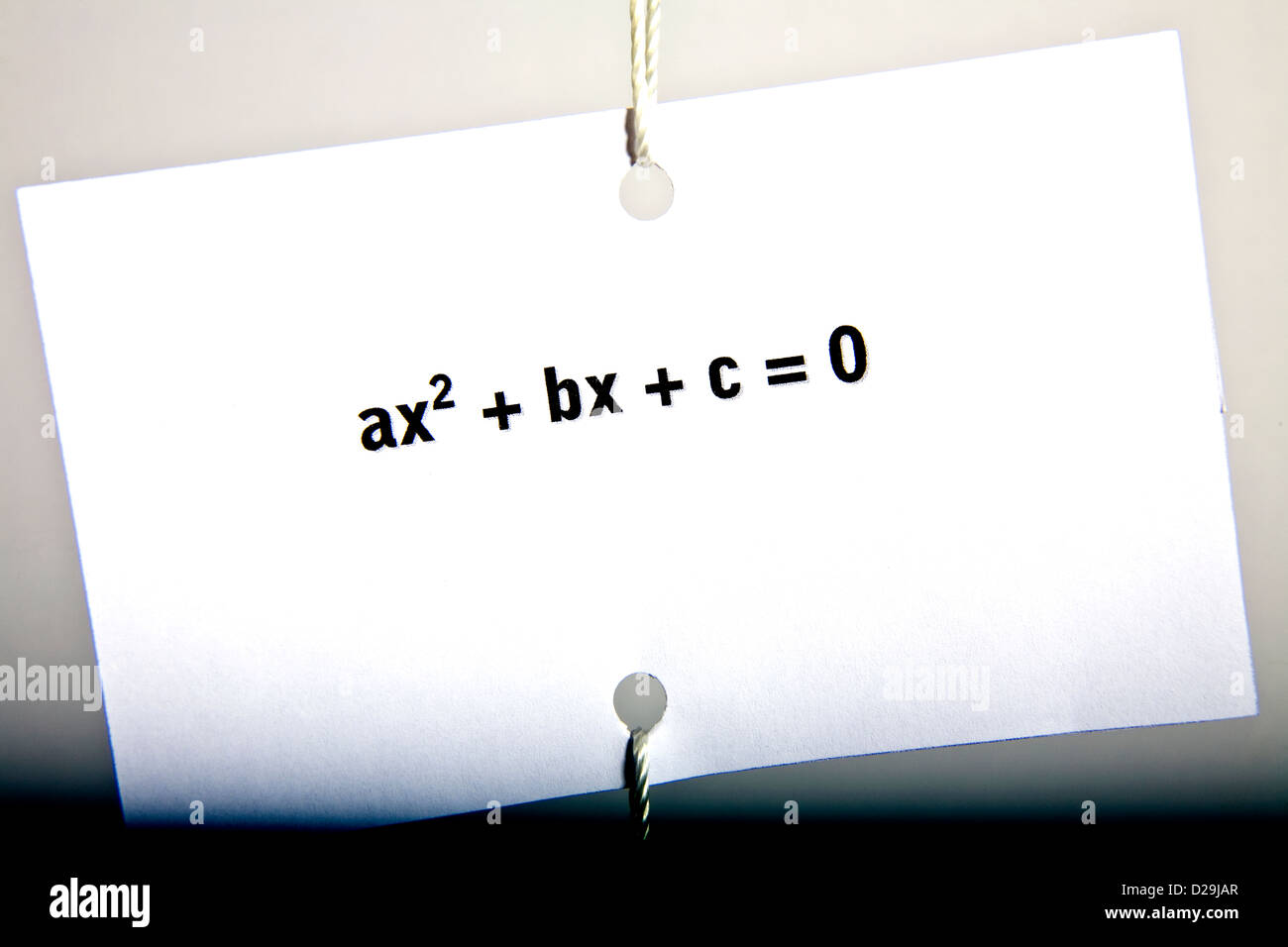 Quadratic equation hi-res stock photography and images - Alamy