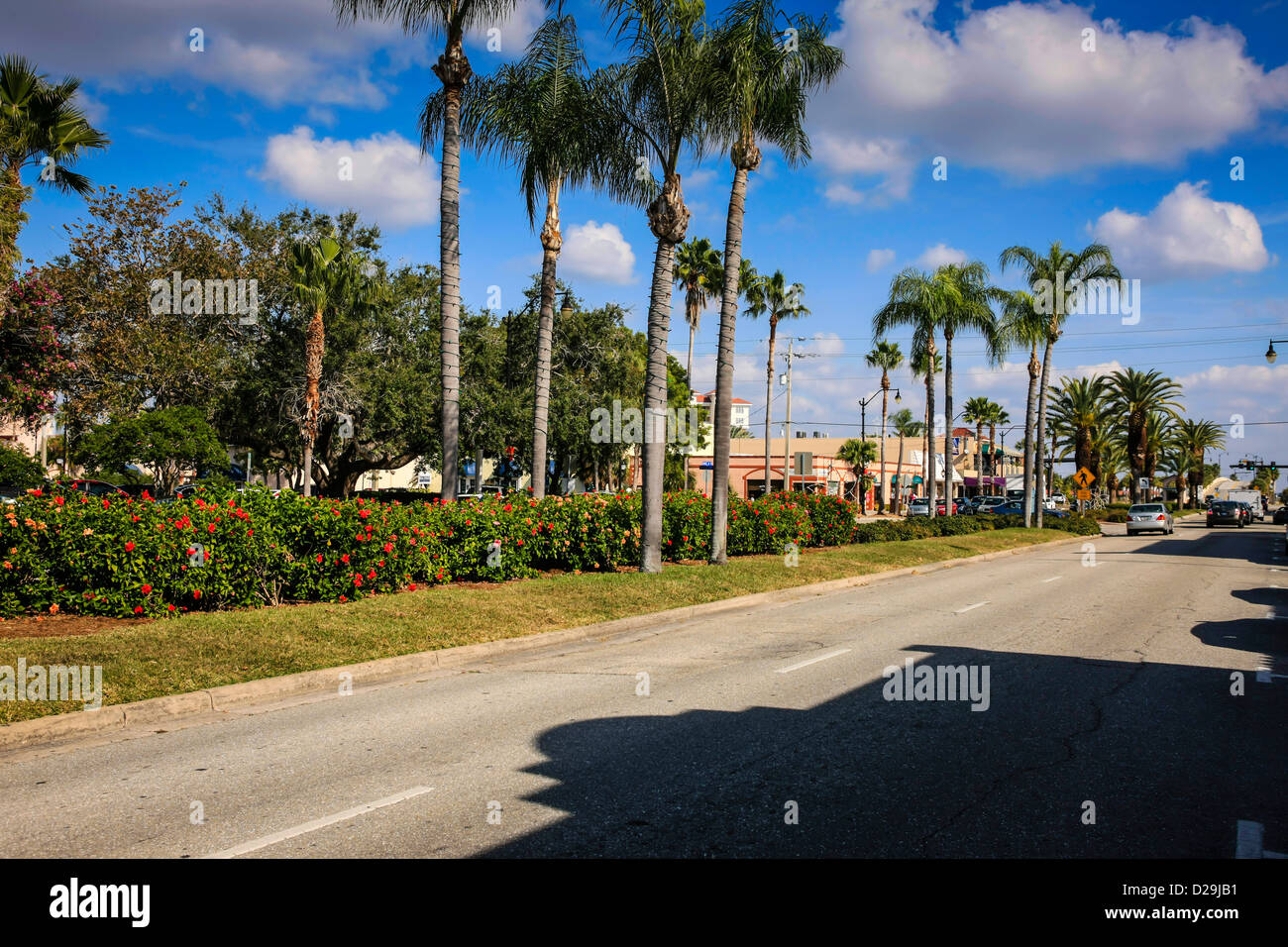 Main Street in Venice Florida Stock Photo - Alamy